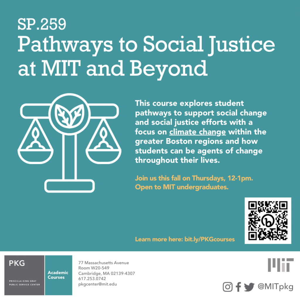 Registration Deadline for SP.259 Pathways to Social Justice at MIT and ...